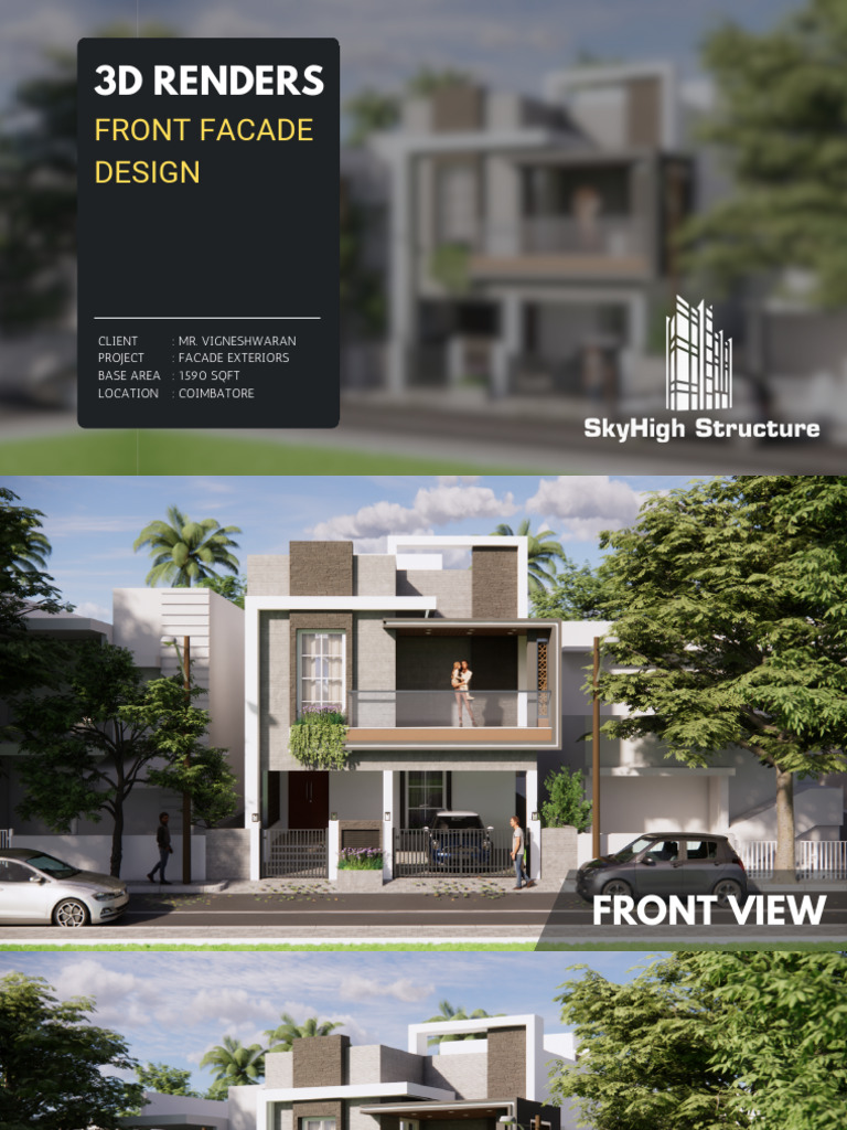 Hax Exteriors - Shs 8 - Vigneshwaran, Cbe 3d Renders (3.6.'25) | PDF