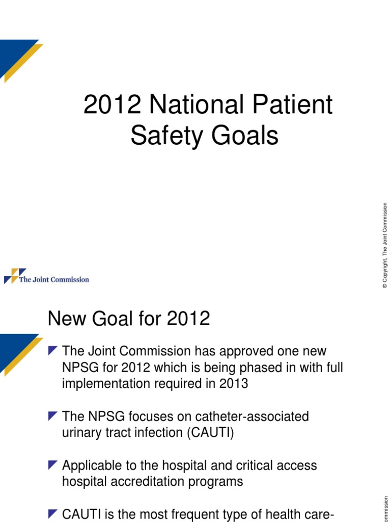 2012 NPSG Presentation - Final 2-03-12 | PDF | Joint Commission ...