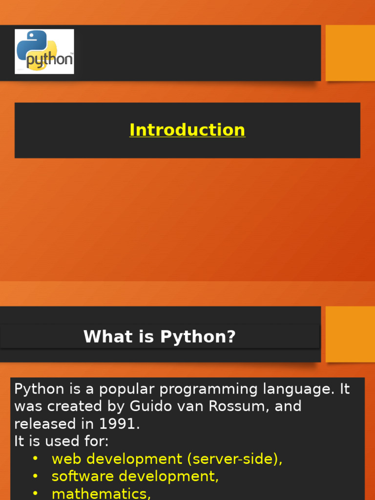 Python Introduction | PDF