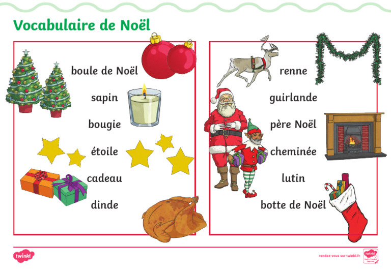Vocabulaire essentiel de Noël | PDF