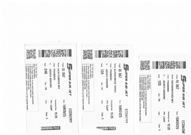Boarding Passes 1 | PDF
