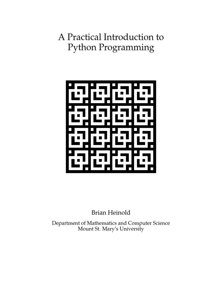 A Practical Introduction to Python Programming Heinold | PDF ...