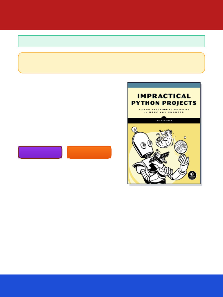 Impractical Python Projects Playful Programming Activities to Make You ...