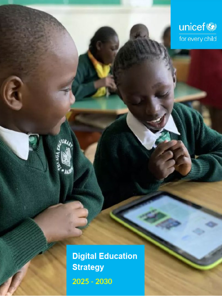 UNICEF Digital Education Strategy 2025-2030 Revised | PDF | Teachers ...