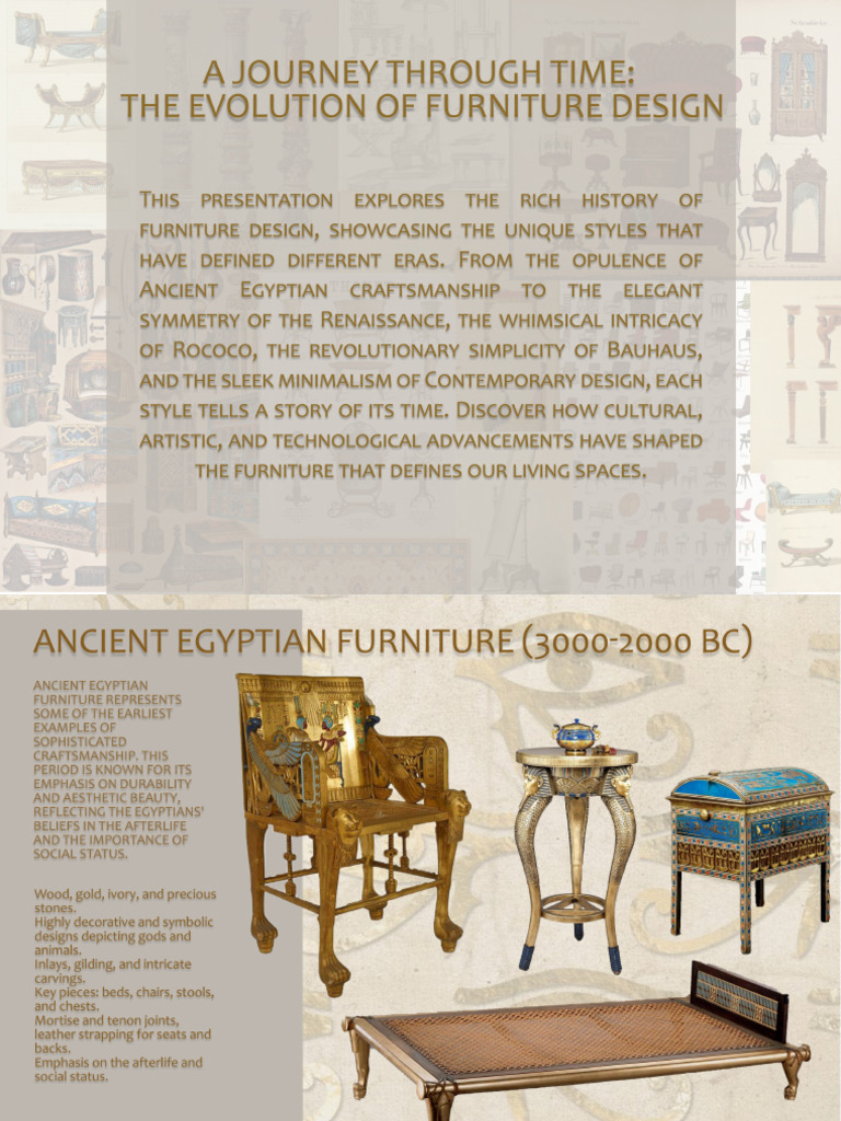 Evolution of Furniture Design | PDF