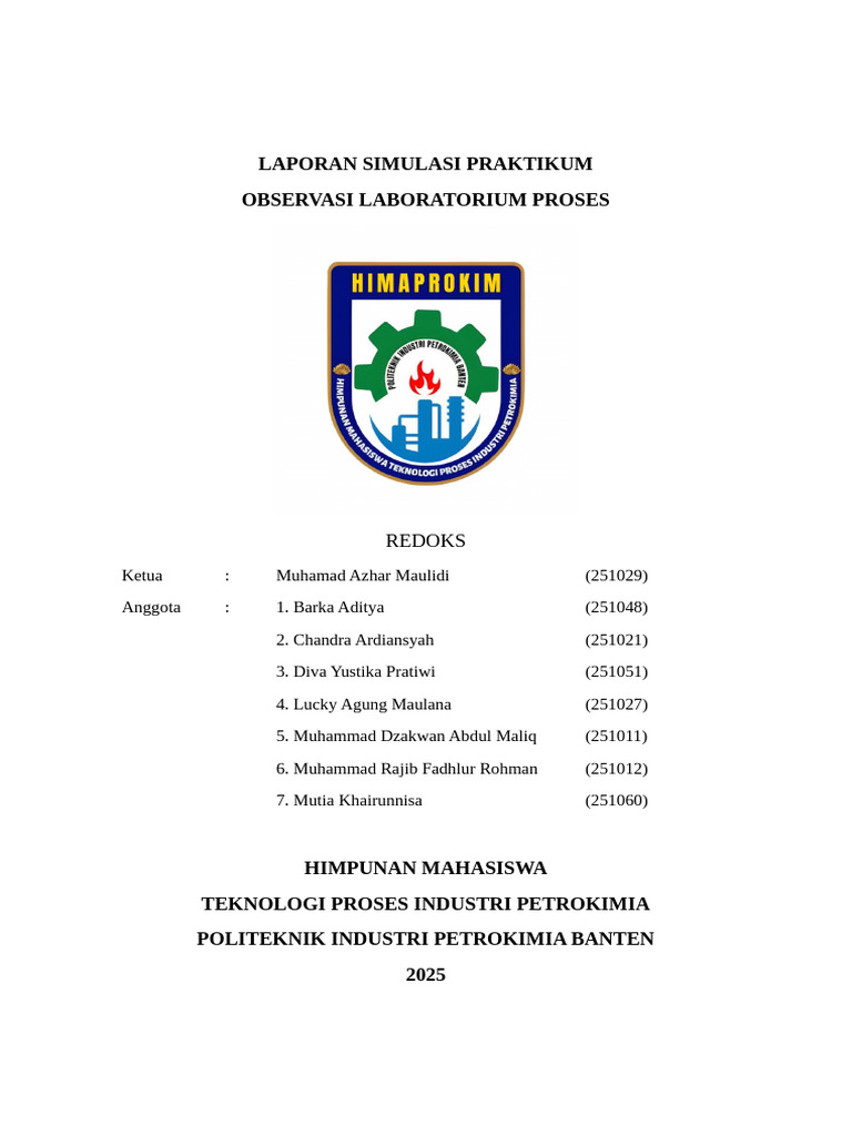 laprak osjur redoks | PDF