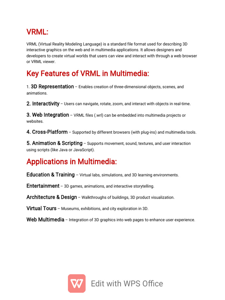 VRML | PDF