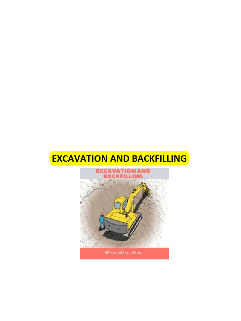 Procedure For Excavation and Backfilling Rev-00 | PDF | Groundwater ...
