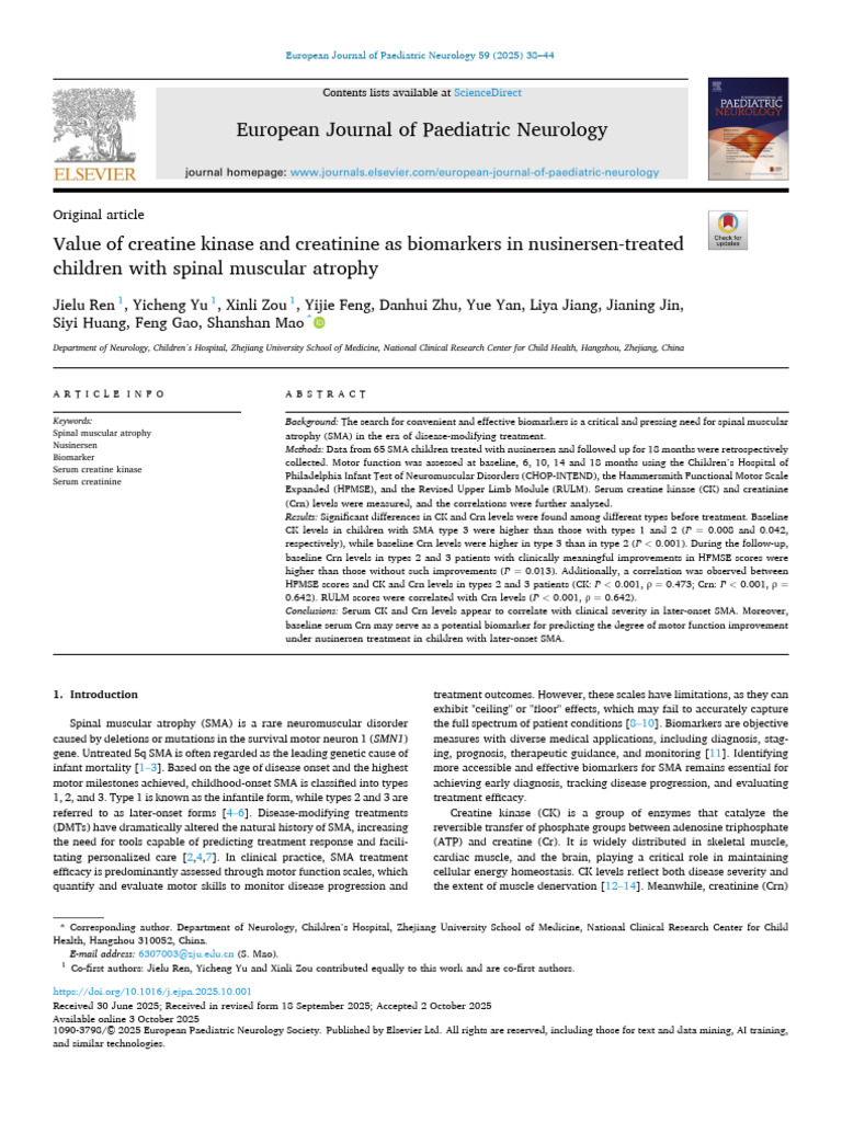 2025-Value of Creatine Kinase and Creatinine As Biomarkers in ...