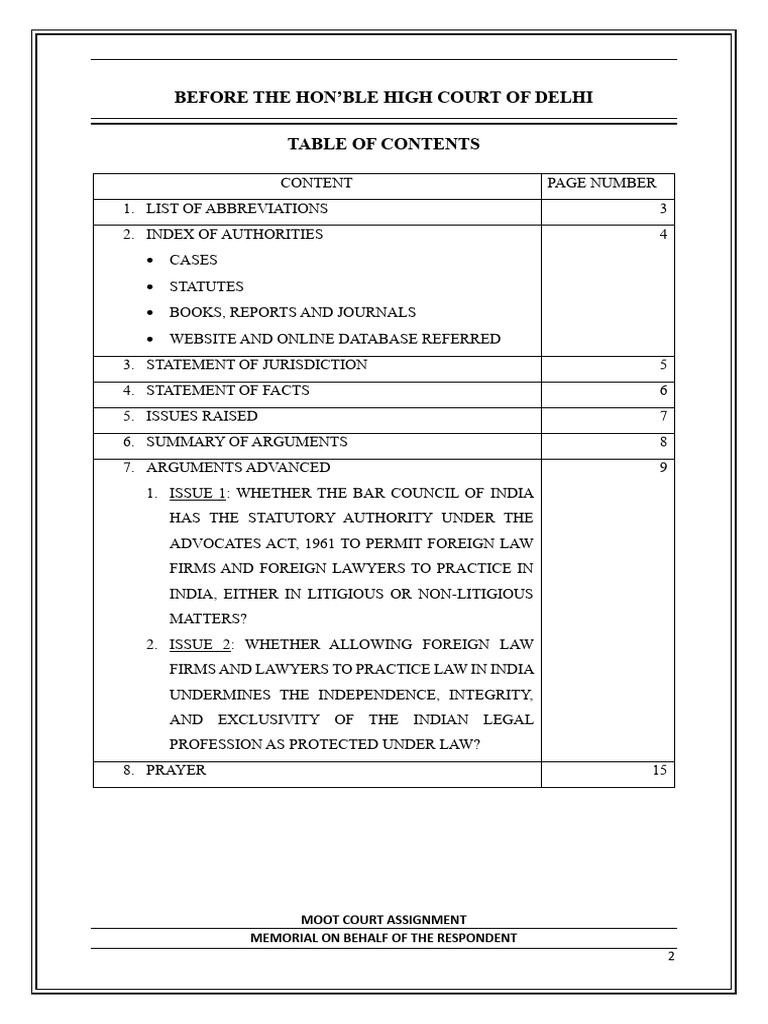 MEMORIAL-PIL final | PDF | Advocate | Lawyer