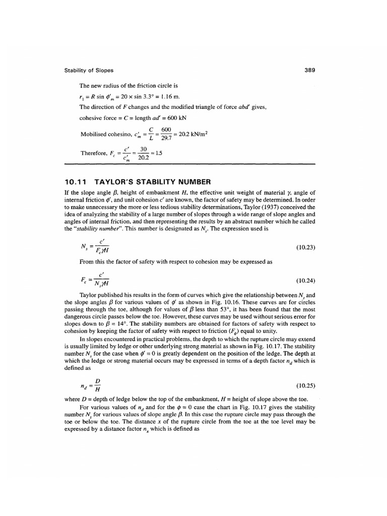 Taylors Stability Chart | PDF