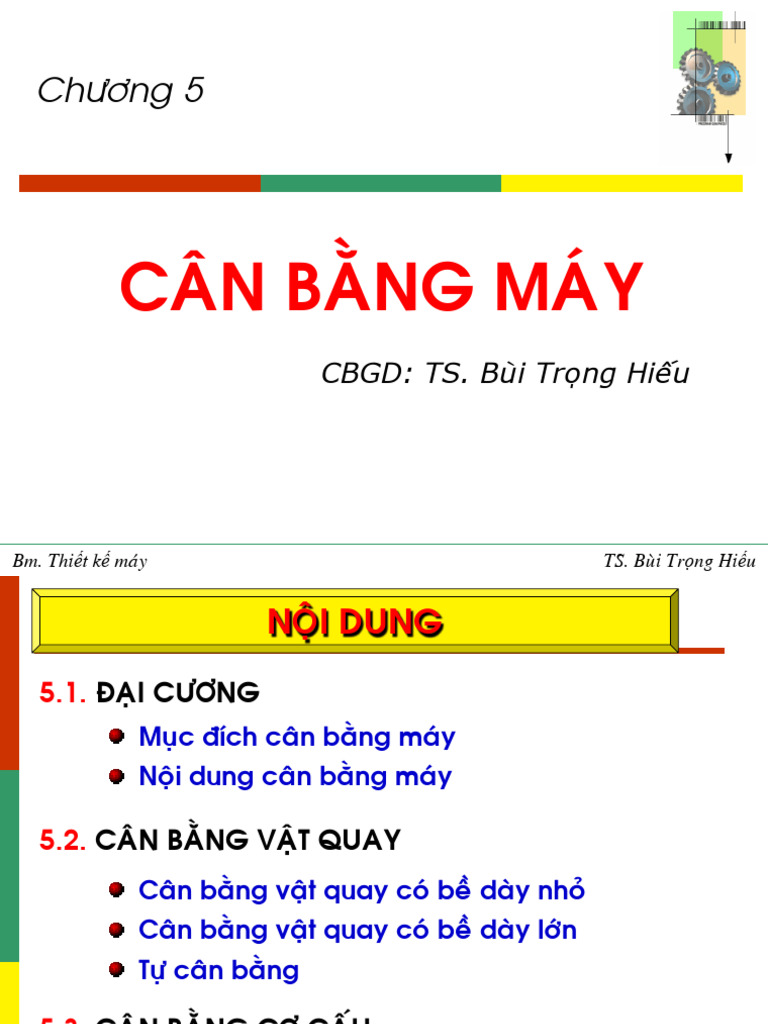 Slide Chuong 5 Can Bang May | PDF