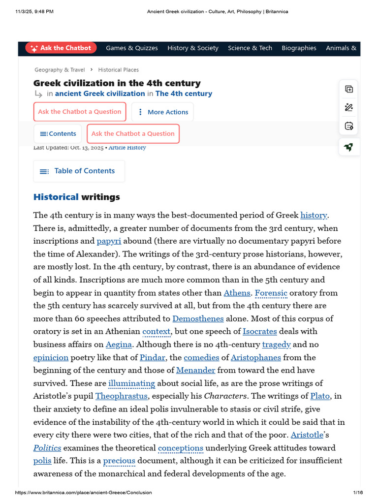 Ancient Greek Civilization - Culture, Art, Philosophy _ Britannica ...