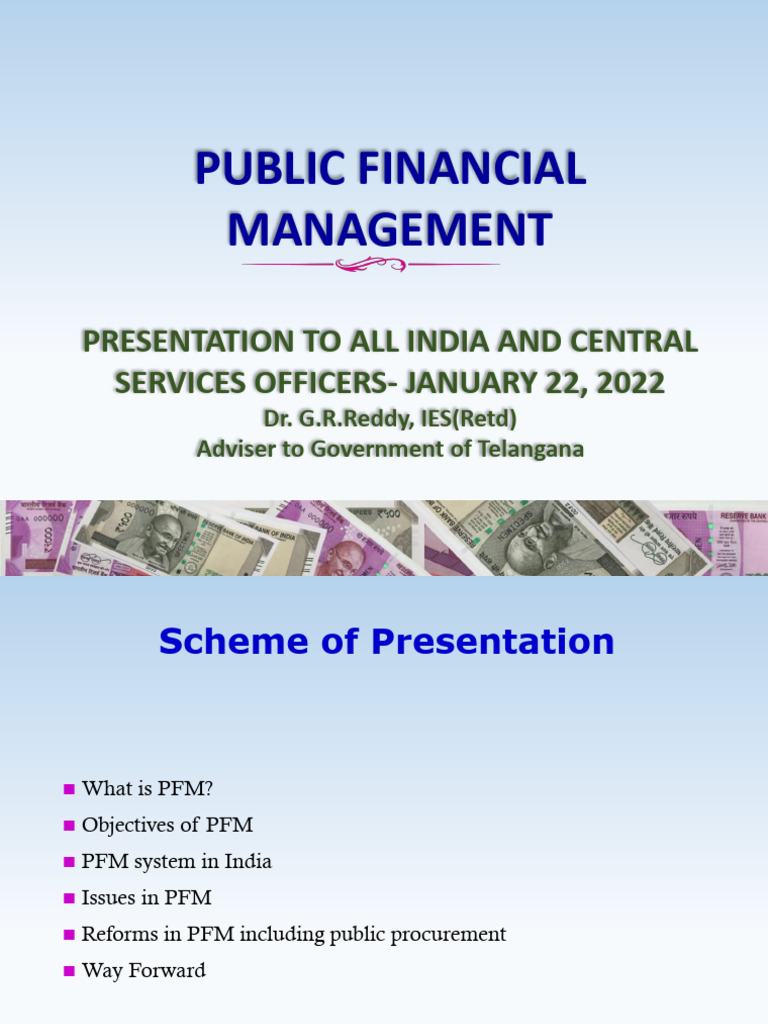 Public Financial Management in India | PDF | Taxes | Budget