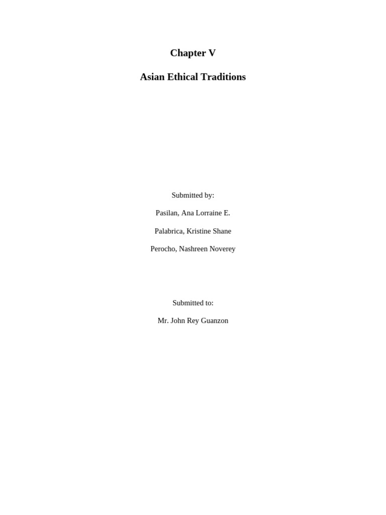 Chapter v Asian Ethical Traditions | PDF | Brahman | Ātman (Hinduism)