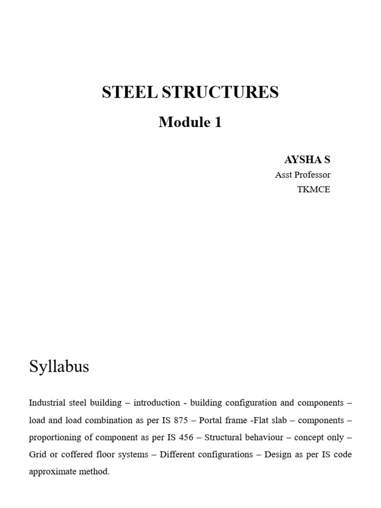 Industrial Steel Building Design Guide | PDF | Structural Load | Bending