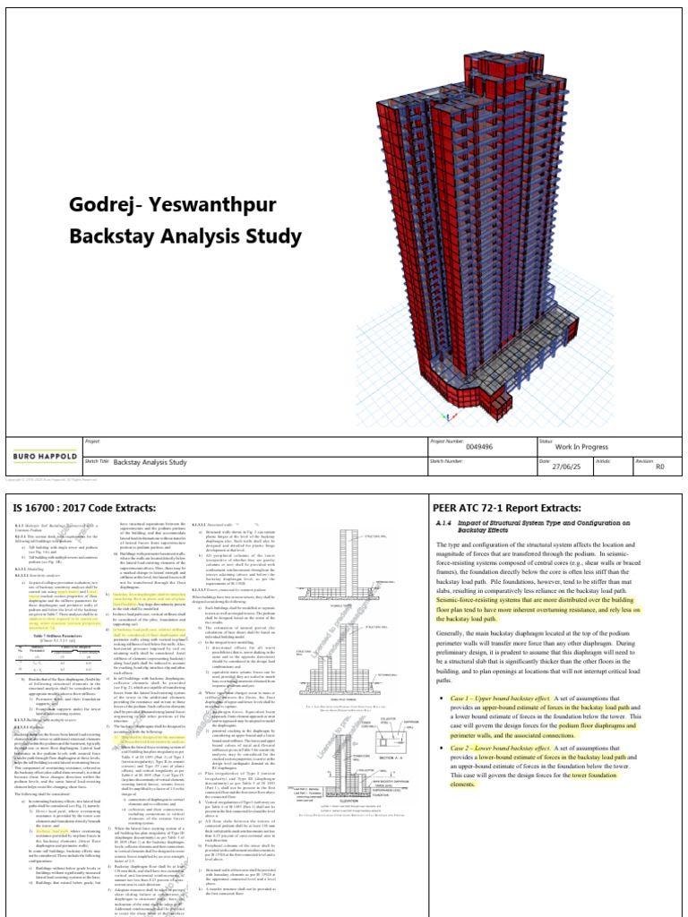 20250625 Yeswanthpur - Backstay Analysis Study -Report | PDF | Stress ...