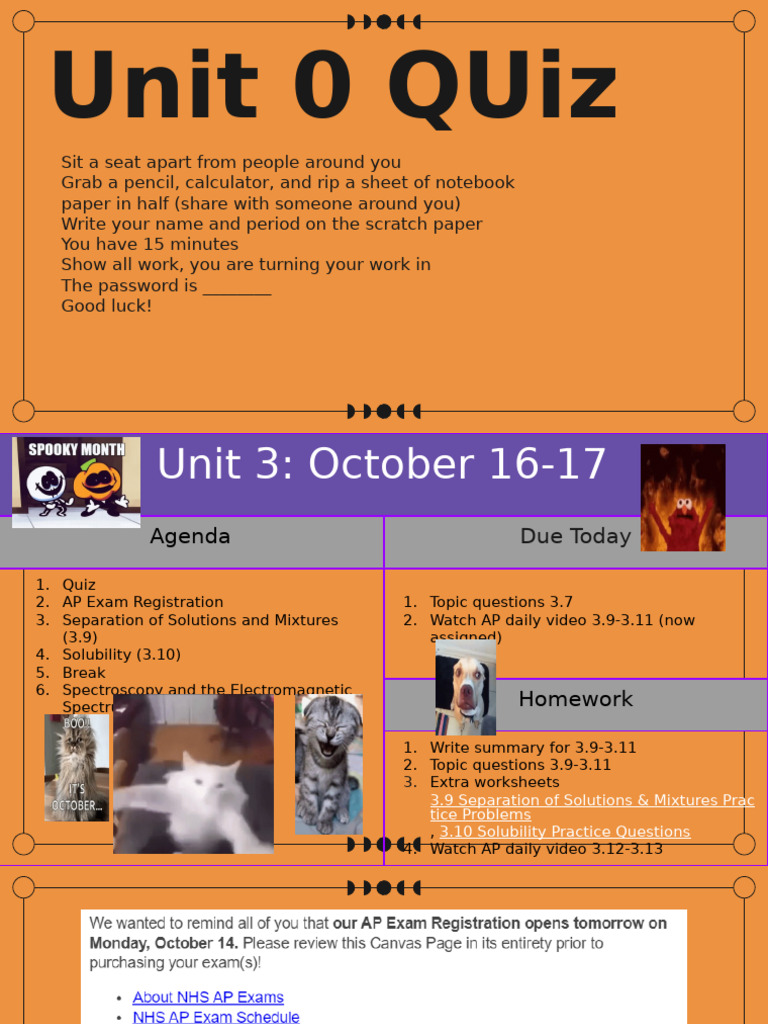 Chemistry AP Unit 3A | PDF | Solvation | Electromagnetic Radiation