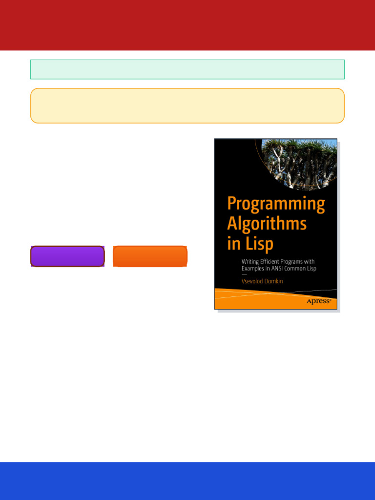 Programming Algorithms in Lisp 1st Edition Vsevolod Domkin ebook beta ...