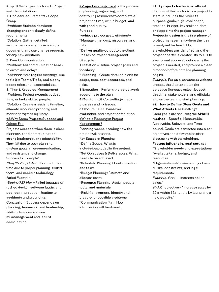 417 - Project | PDF | Project Management | Risk Management