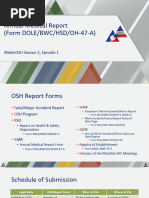 OSH Report Forms and Submission Guidelines | PDF | Occupational Safety ...
