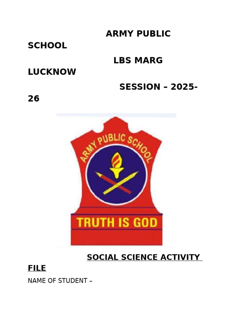 Social Science Front Cover | PDF