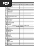 Essential 201 Files Documentation Checklist | PDF