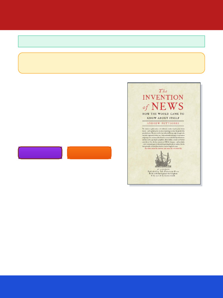 The Invention of News How The World Came To Know About Itself 1st ...