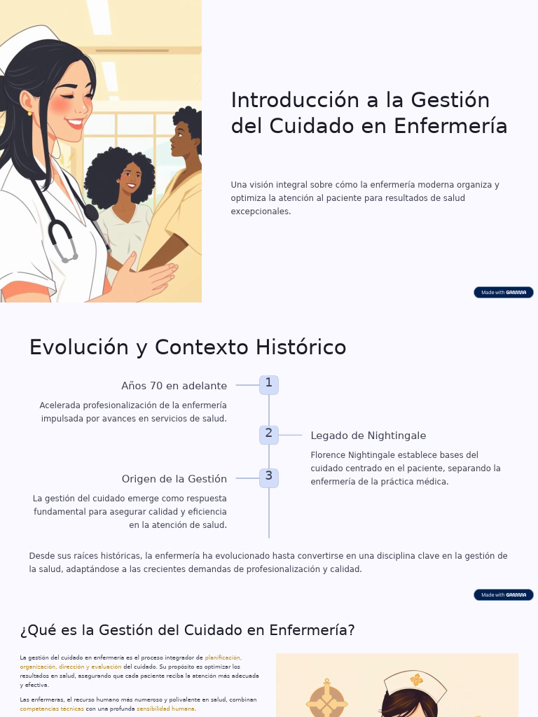 Introduccion a La Gestion Del Cuidado en Enfermeria (1) | PDF | Enfermería