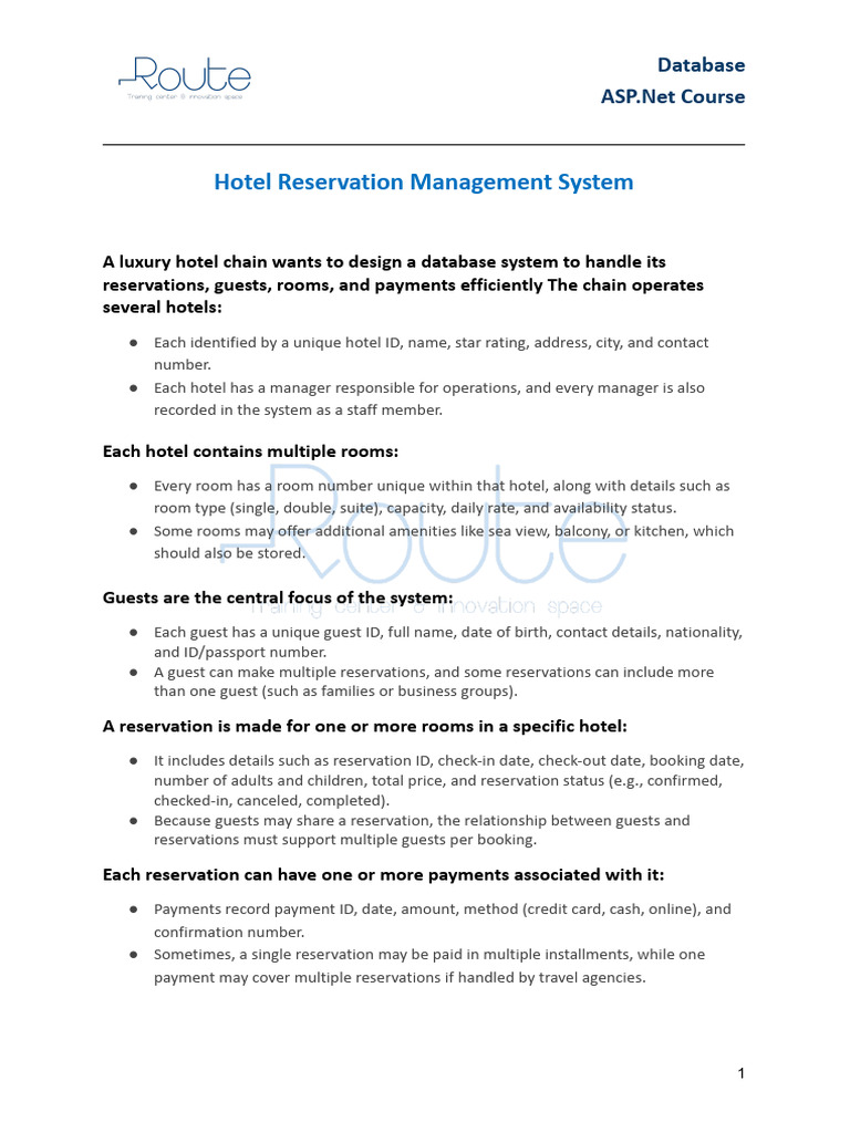 Hotel Reservation Management System | PDF | Hotel