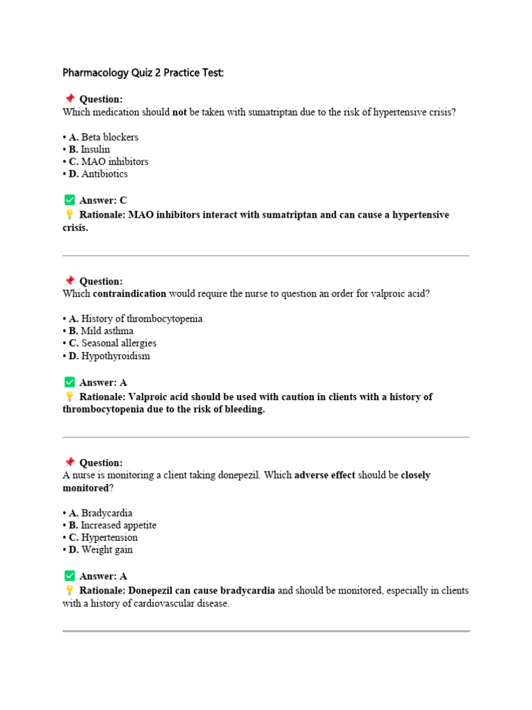 Pharmacology Quiz 2 Practice | PDF | Osteoporosis | Bone