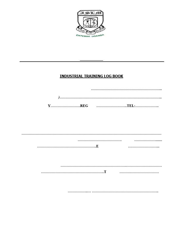 Industrial Training Log Book Template | PDF | Freight Transport