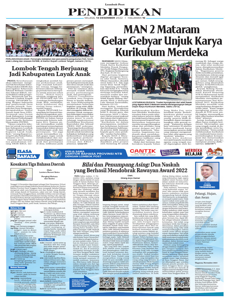 Gebyar Unjuk Karya MAN 2 Mataram | PDF