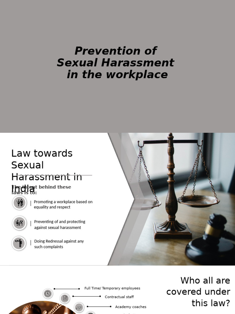POSH-PPT | PDF | Harassment | Sexual Harassment