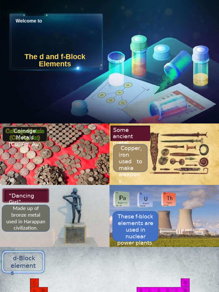 The D and F-Block Elements | PDF | Transition Metals | Ion