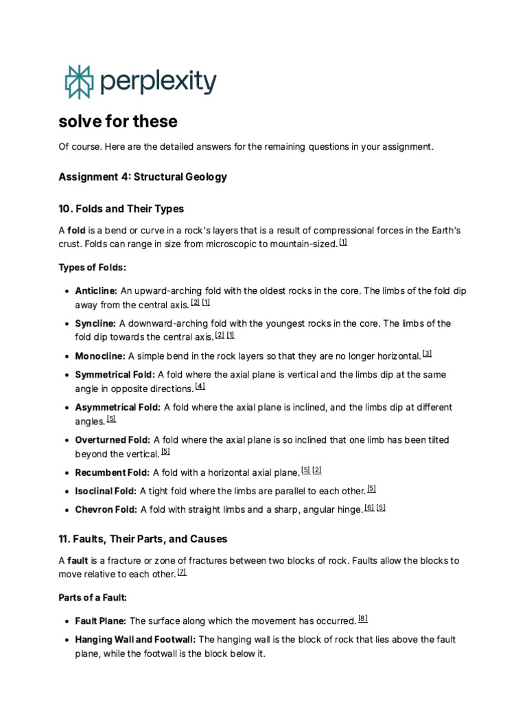 Solve for These | PDF | Fault (Geology) | Sinkhole