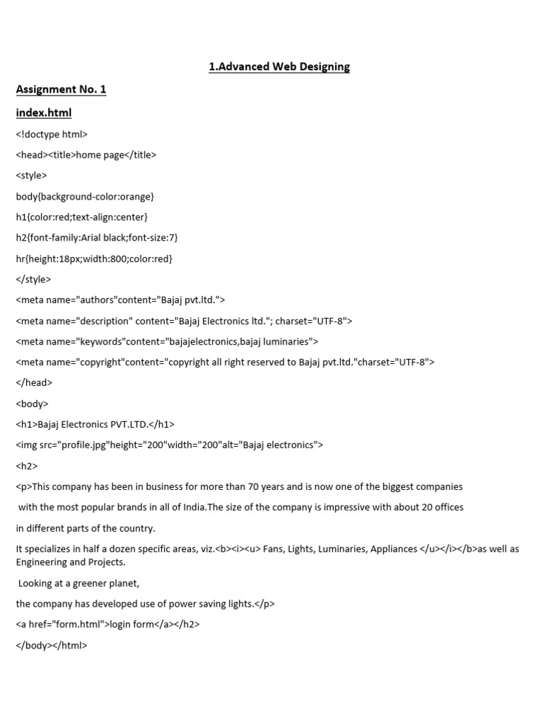 Assignment 1 to 12 | PDF