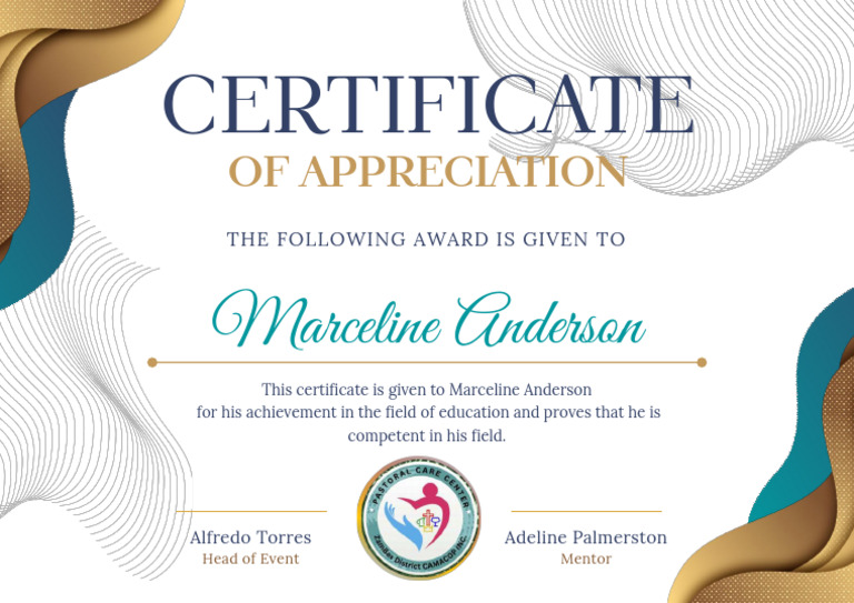 Modern Elegant Certificate of Appreciation | PDF