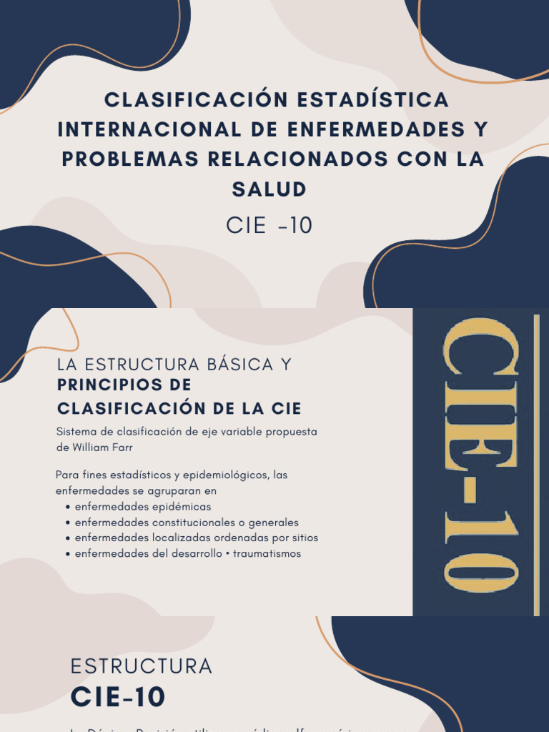 5.-CIE-10 | PDF | Ciencias de la Salud | Biología
