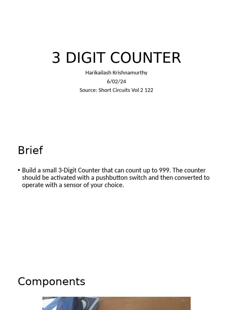 3 DIGIT COUNTER | PDF