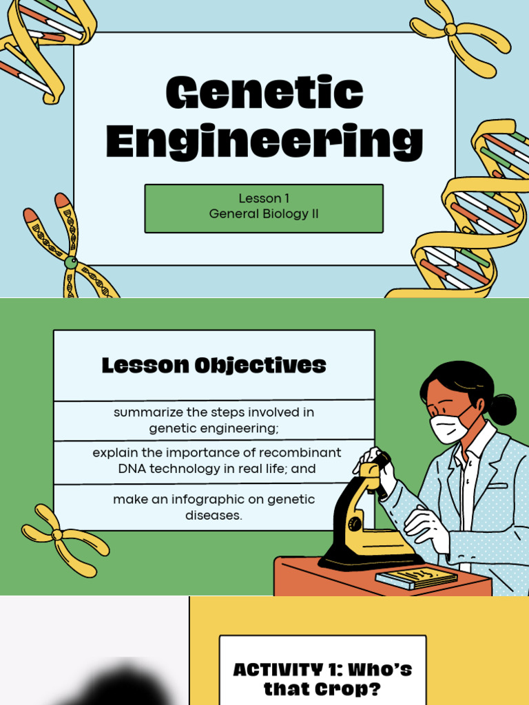 Q3 L1 Genetic Engineering | PDF | Genetic Engineering | Recombinant Dna