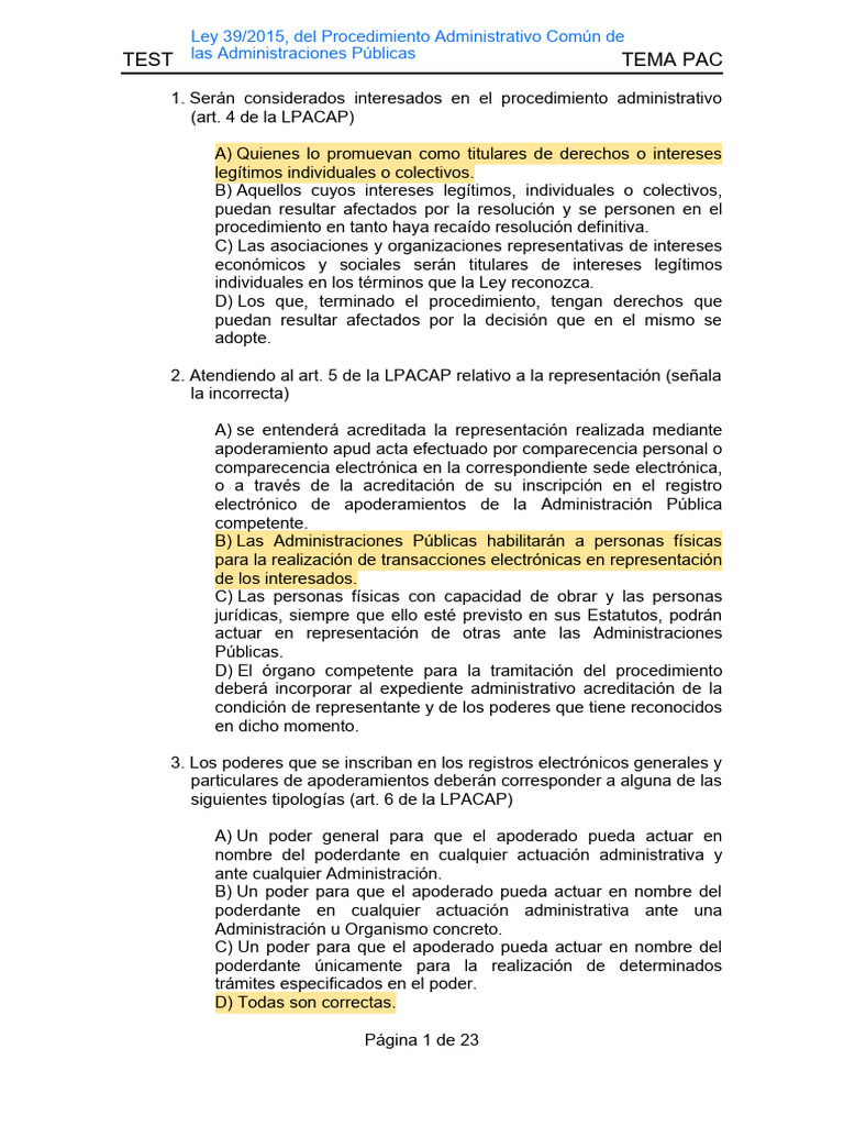 Pac - Test Repaso (Temas 12 - 16) - v11052023 | PDF | Gobierno local ...