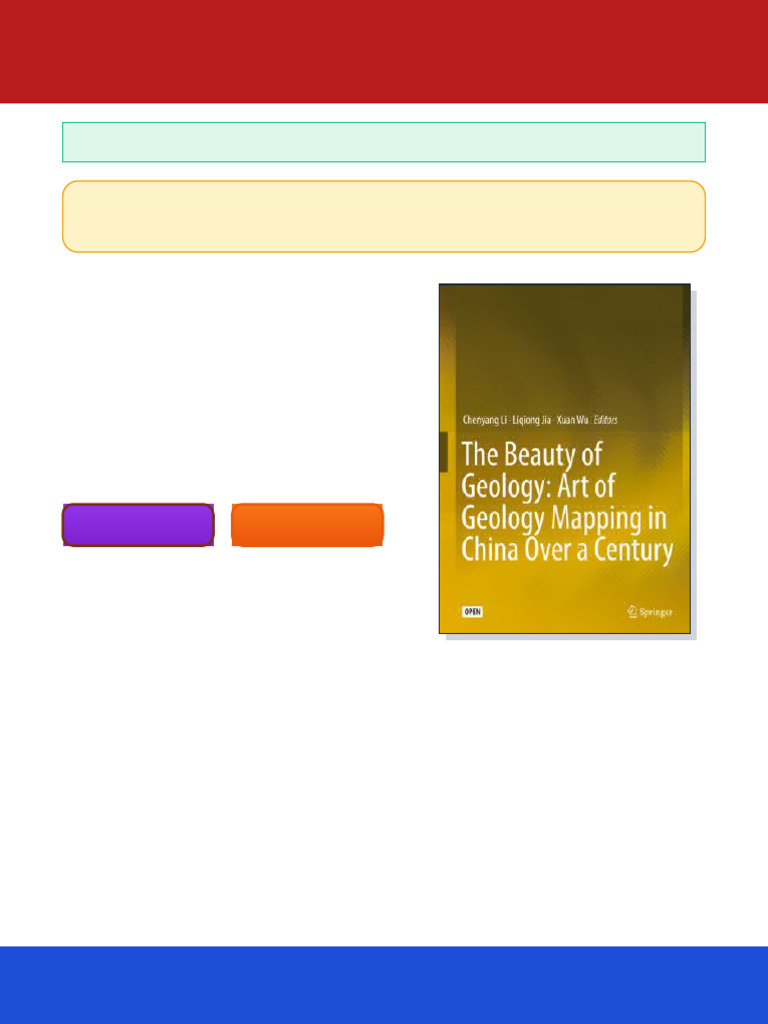 The Beauty of Geology Art of Geology Mapping in China Over a Century Chenyang Li ebook fully ...