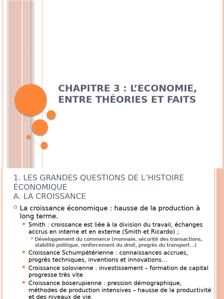 Économie : Théories et Évolution Historique | PDF | Économie ...