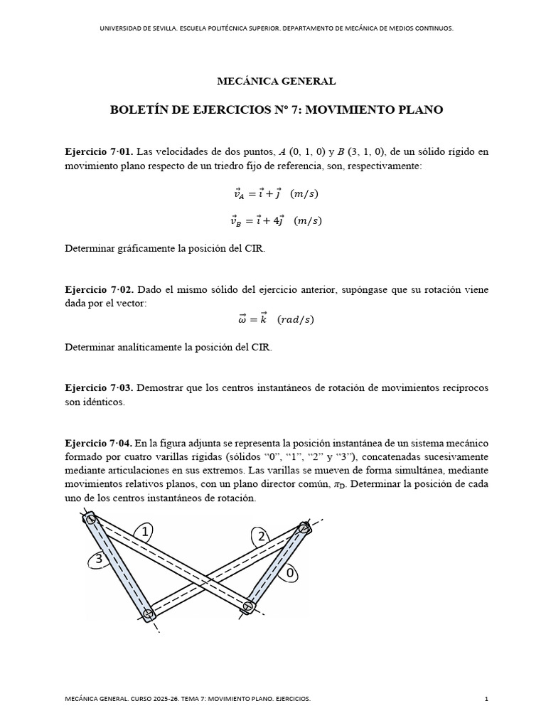 Tema 7 - Boletín de ejercicios | PDF