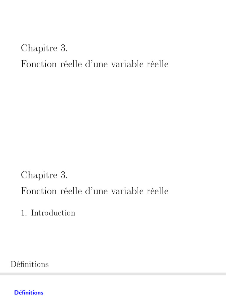 Fonction réelle d'une variable réelle | PDF | Fonction (Mathématiques ...