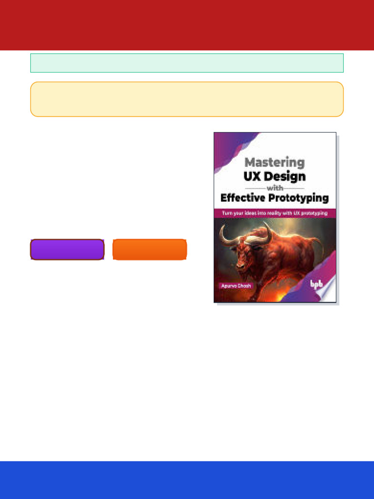 Mastering UX Design with Effective Prototyping Apurvo Ghosh ebook ...