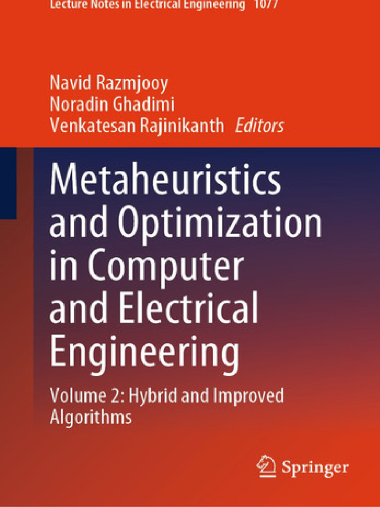 Metaheuristics and Optimization in Computer and Electrical Engineering ...