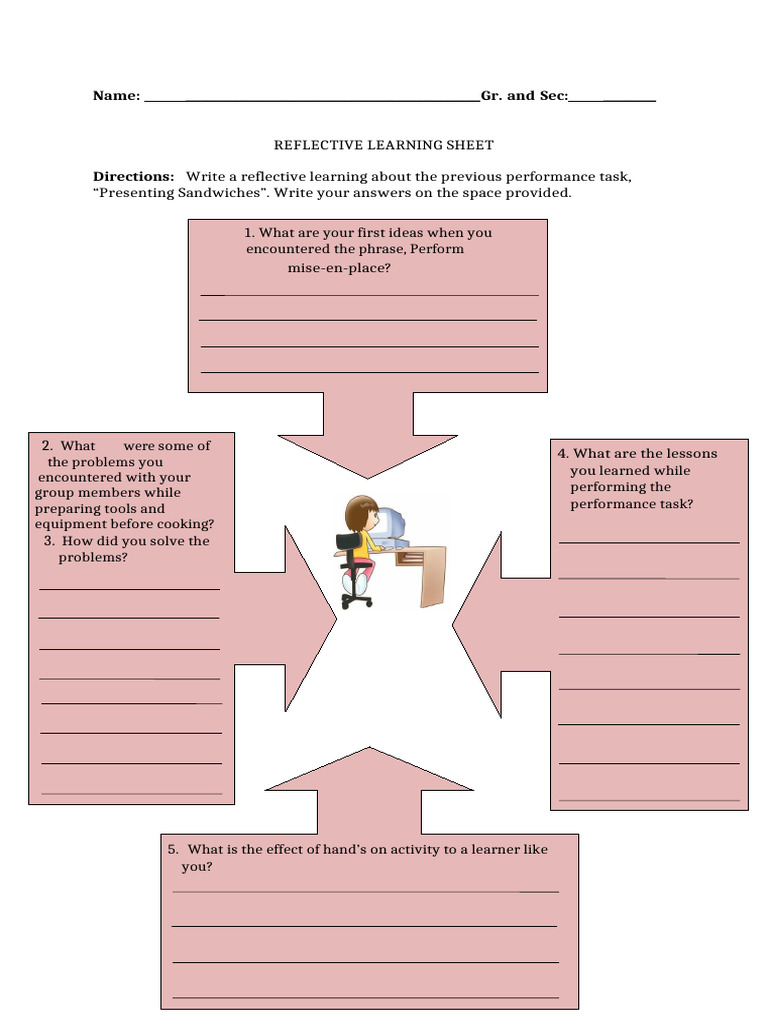 Reflective Learning on Cooking Task | PDF