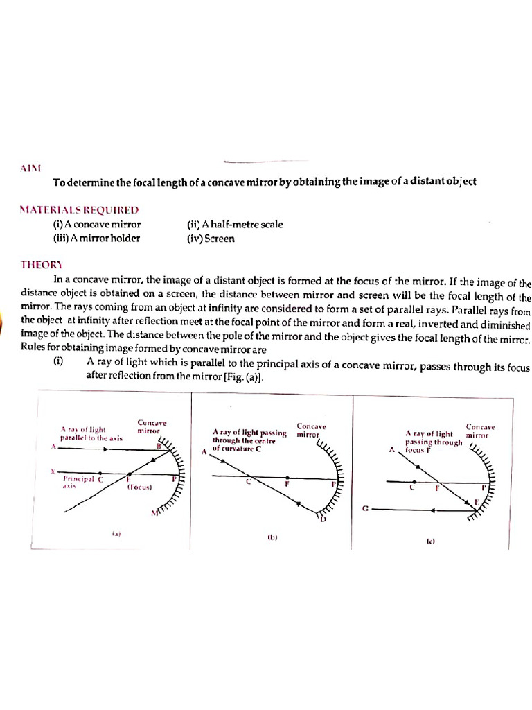 Practicals Physics 10 | PDF